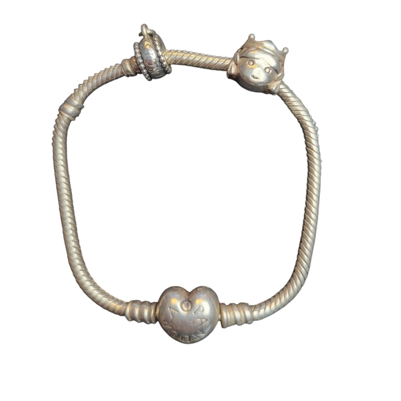 Pandora | Jewelry | Pandora 925 Ale Sterling Silver Charm Bracelet ...